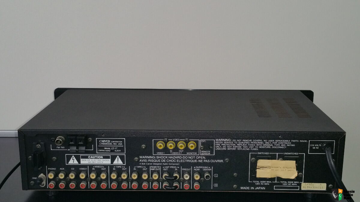 Carver CT-17 Sonic Holography Surround Sound Preamplifier Tuner with ...