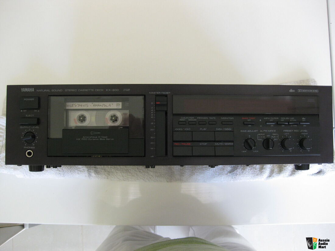 Yamaha KX-800 casette deck. Possibly the best you can get now. 3 Heads ...
