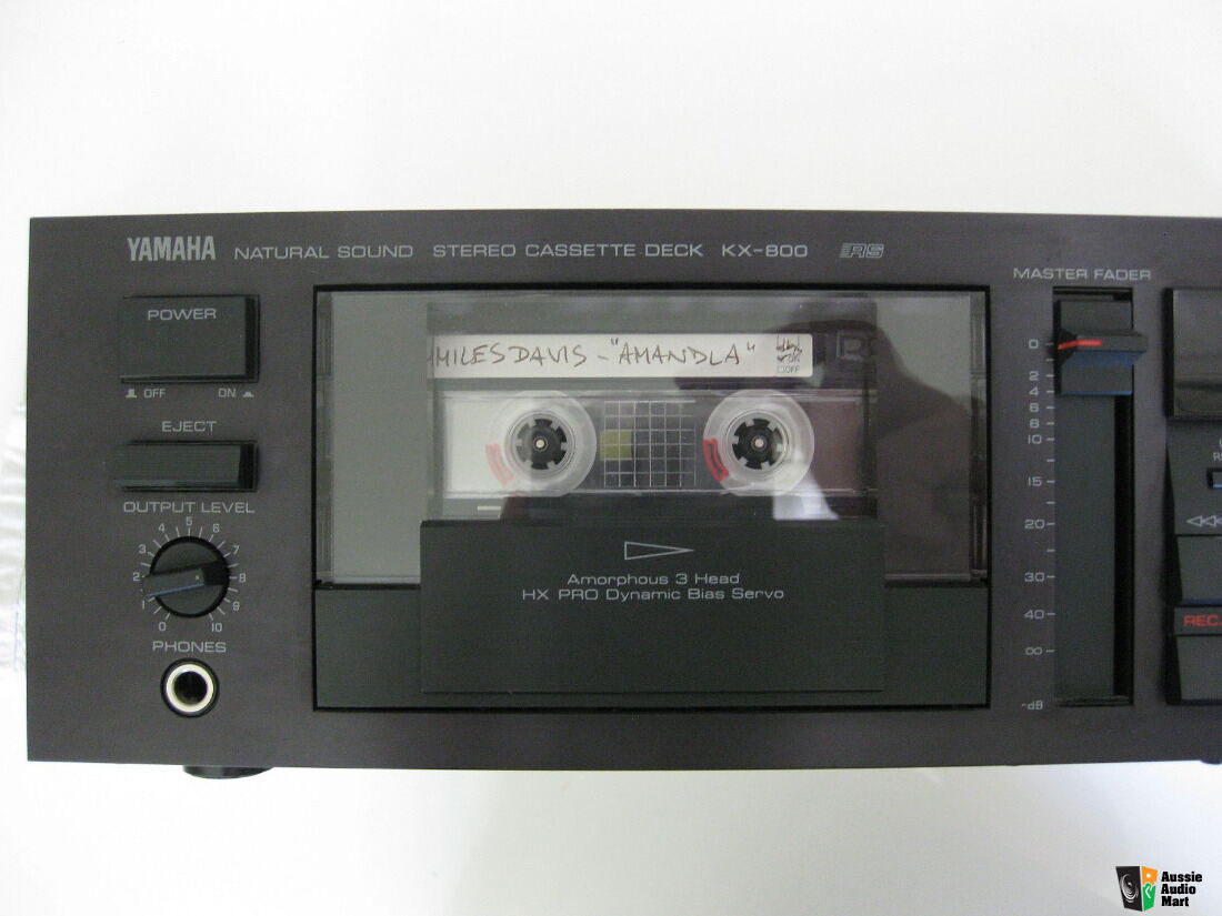 Yamaha KX-800 casette deck. Possibly the best you can get now. 3 Heads ...