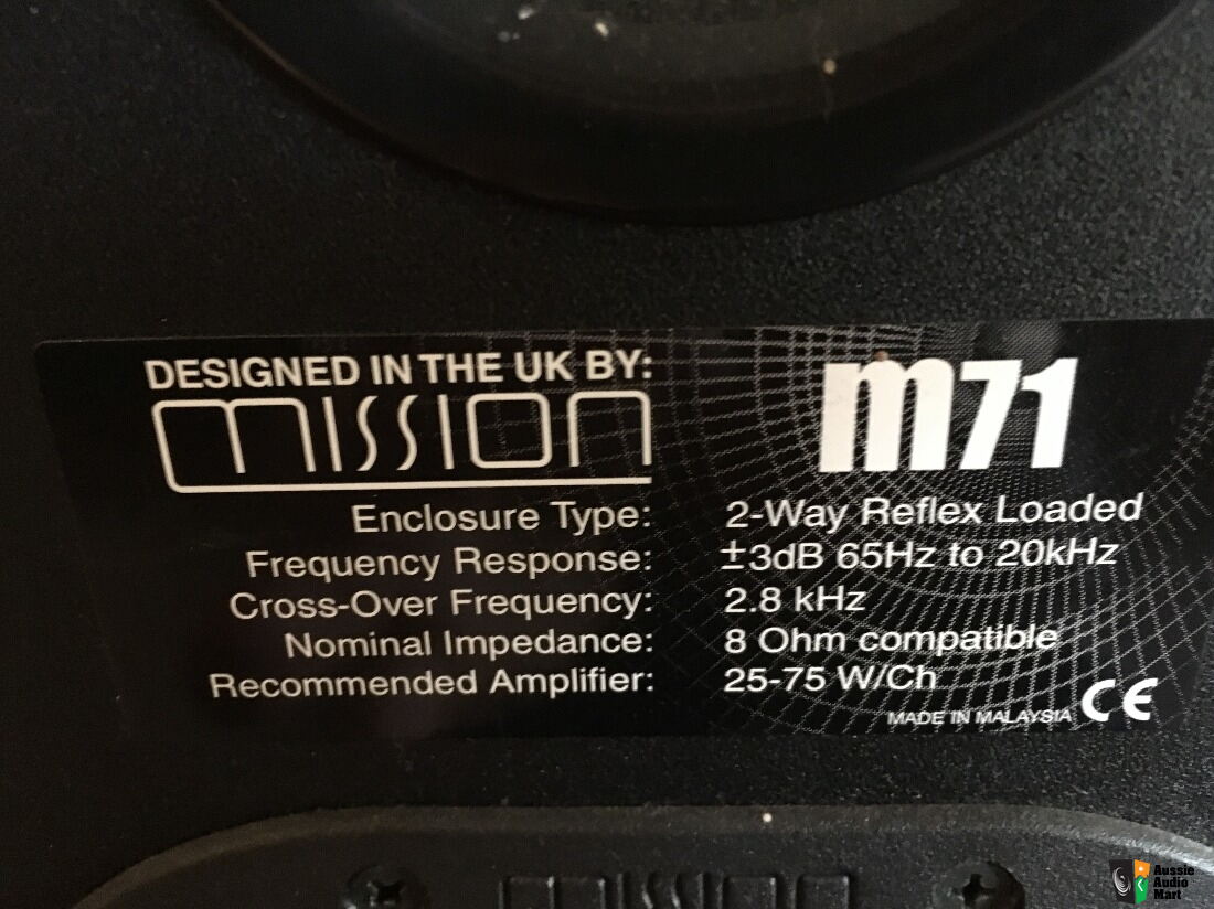 Mission M71 bookshelf speakers Photo #1772242 - Aussie Audio Mart