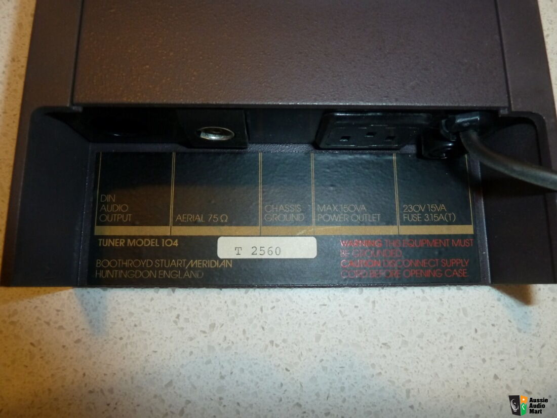 Boothroyd Stuart Meridian FM Tuner Photo #2352975 - Aussie Audio Mart