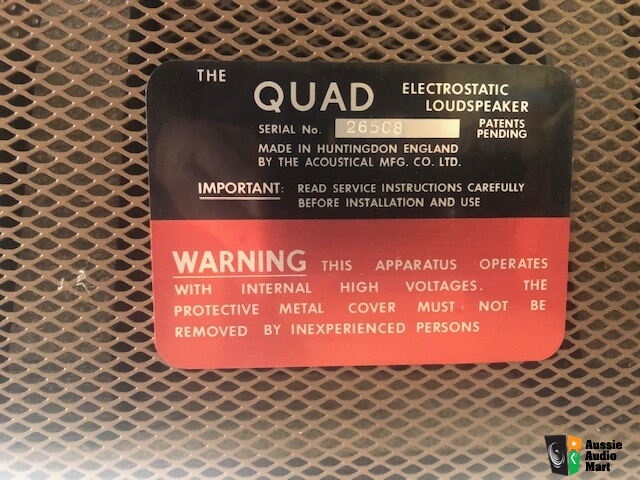 QUAD ESL57 Electrostatic Speakers For Sale - Aussie Audio Mart