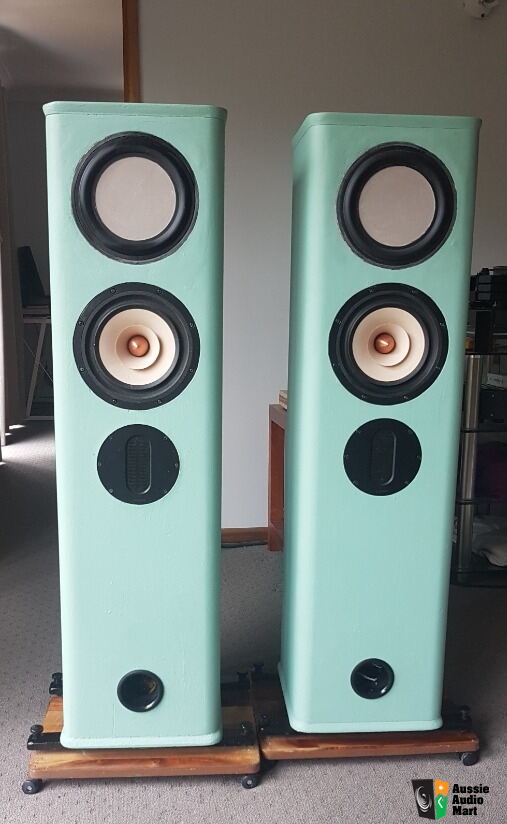 John Hageman 77 Litre enclosures" - floor standing 3 way bass reflex ...