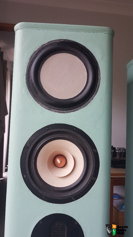 John Hageman 77 Litre enclosures" - floor standing 3 way bass reflex ...