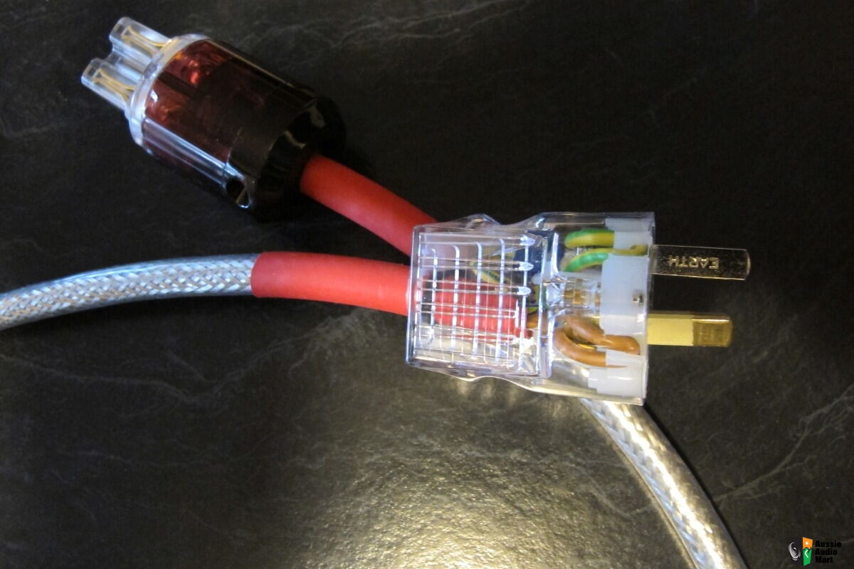 3x power cables for hi fi fully shielded 1.5mtrs