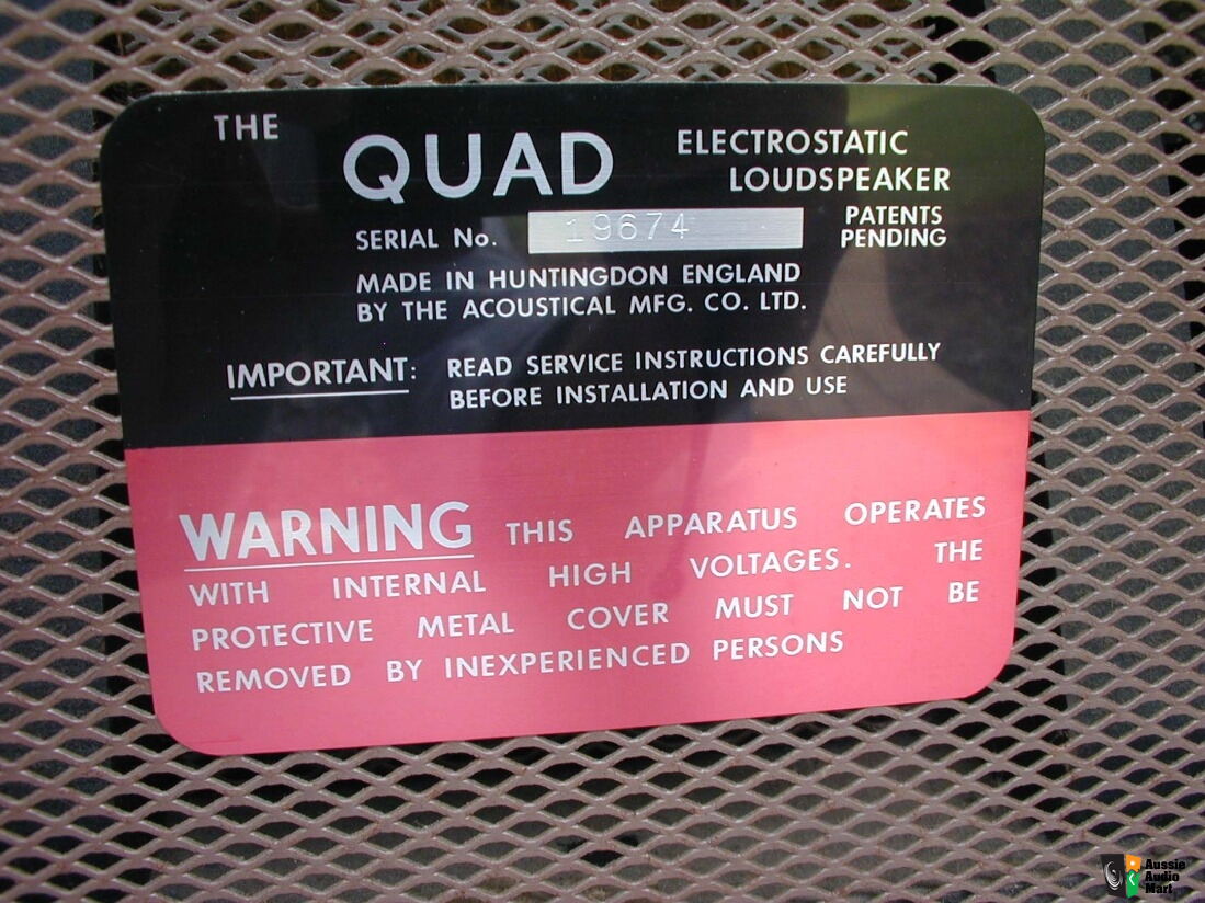Quad ESL "57" Electrostatic Speakers -original Photo #3181716 - Aussie ...