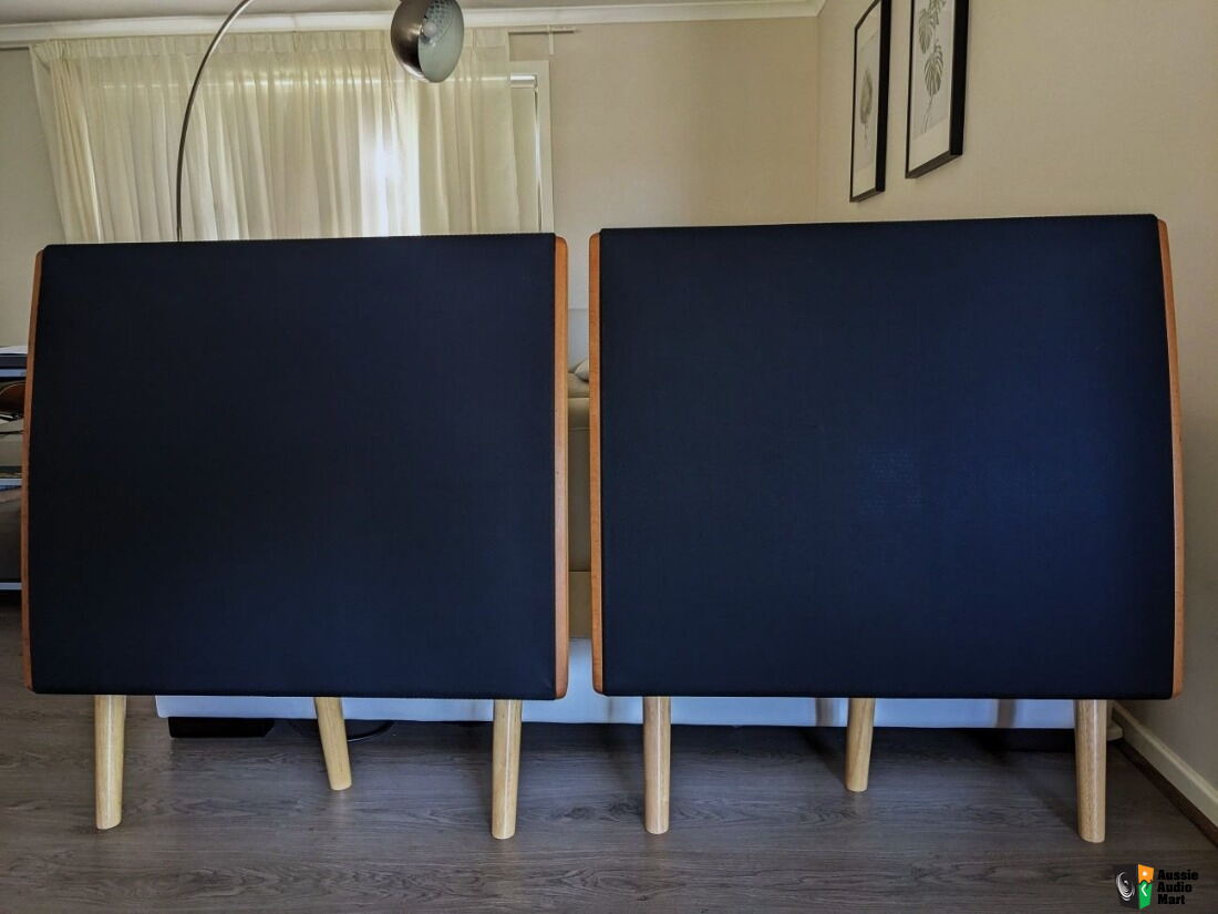 QUAD ESL 57 Electrostatic Speakers (Serviced) with upgraded wooden leg ...