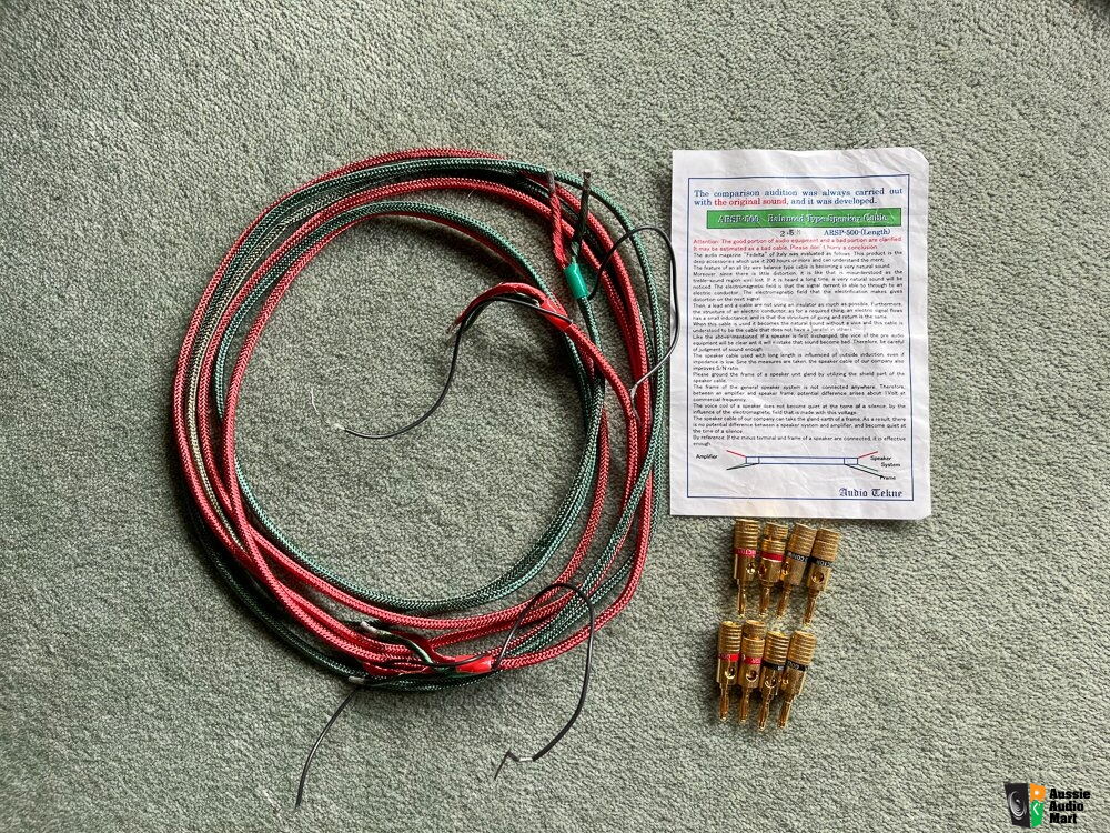 Audio Tekne Japanese ARC-500 speaker cables 2.5m [Kondo For Sale ...