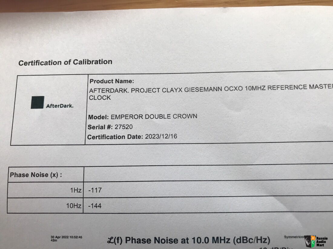 AfterDark Project CLAYX GIESEMANN OCXO 10MHz Emperor Double Crown ...