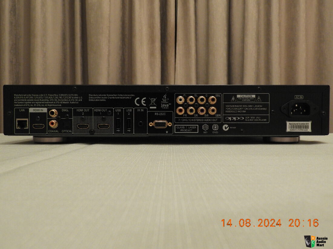 OPPO BDP-103D Blue-Ray Player with Darbee Video Processor. Plays SACD ...