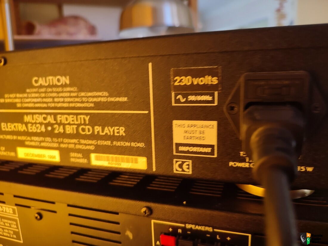 Music Fidelity CD player Elektra E624 24 bit Player, Rare ! ! Photo ...