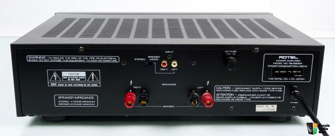 Rotel RB-98BX stereo / mono Power amplifier Photo #5391402 - Aussie ...