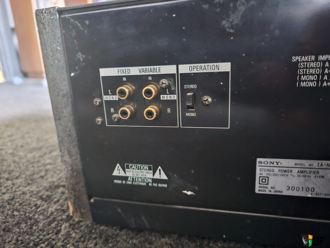 Sony TAN-77ES Power Amplifier - Original Owner, Fully Recapped! Photo ...