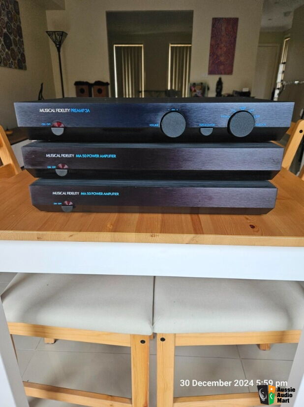 Musical Fidelity 3A Pre amp & MA50 monoblocks Photo #5438898 - Aussie ...