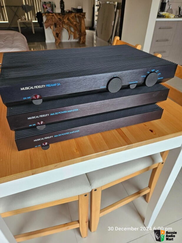 Musical Fidelity 3A Pre amp & MA50 monoblocks Photo #5438898 - Aussie ...