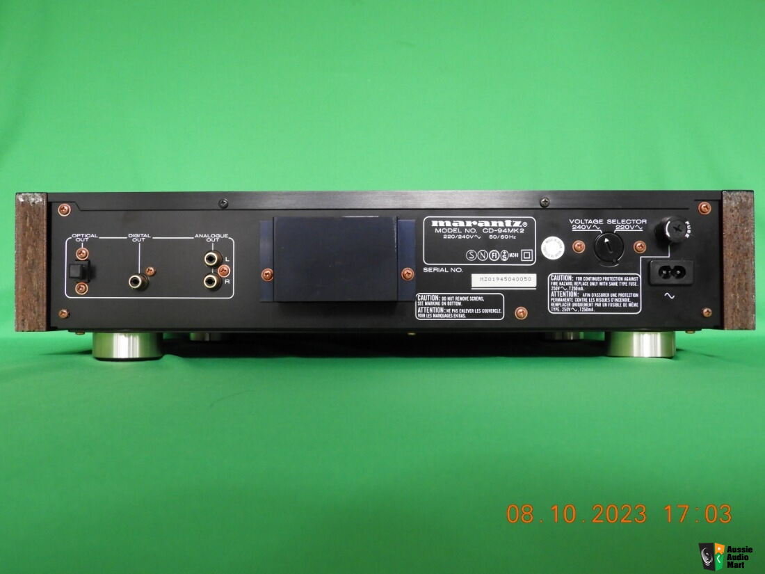 Marantz CD-94 Mk2 CD player, featuring 2 x TDA-1541A S1 Single Crown ...