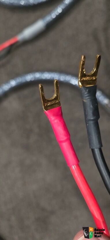 Acoustic Zen Absolute Zero Crystal Silver Speakers Cable 8' with spades ...