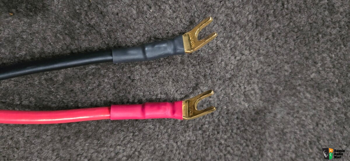 Acoustic Zen Absolute Zero Crystal Silver Speakers Cable 8' with spades ...