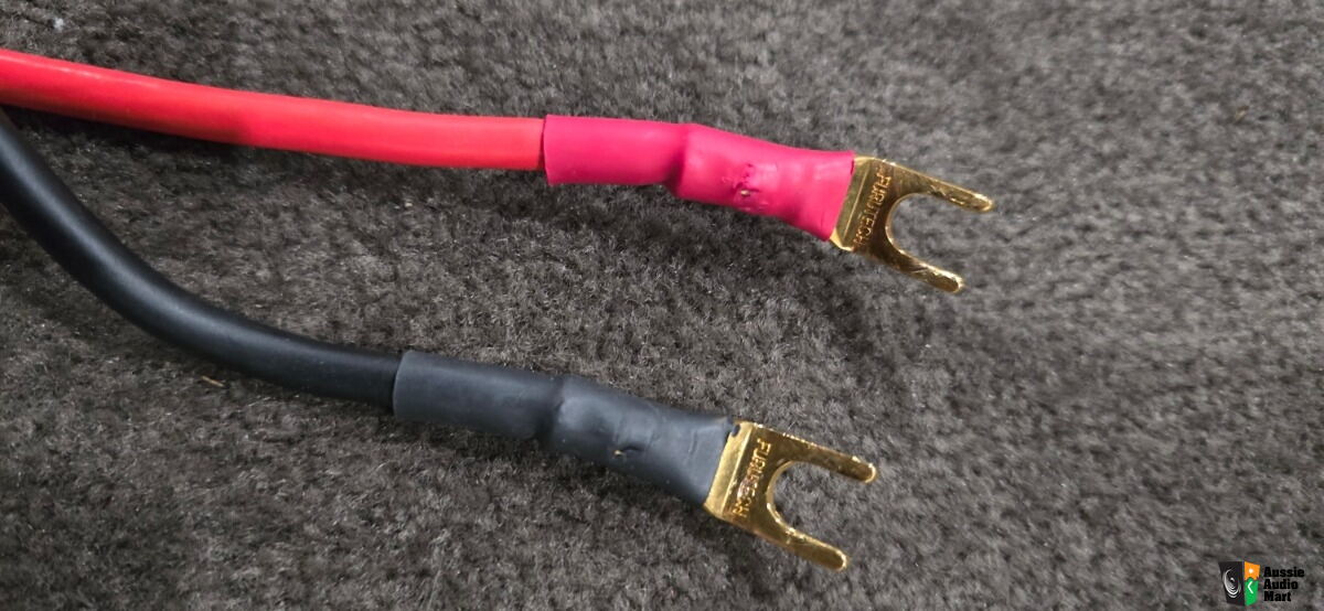 Acoustic Zen Absolute Zero Crystal Silver Speakers Cable 8' with spades ...