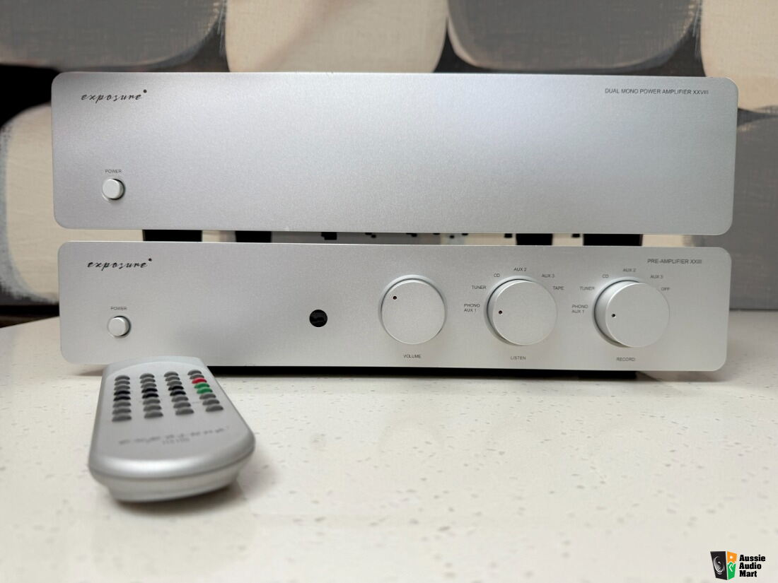 EXPOSURE "New Classics" - XXIII Pre Amp + XXVIII Dual-Mono Power Amp ...