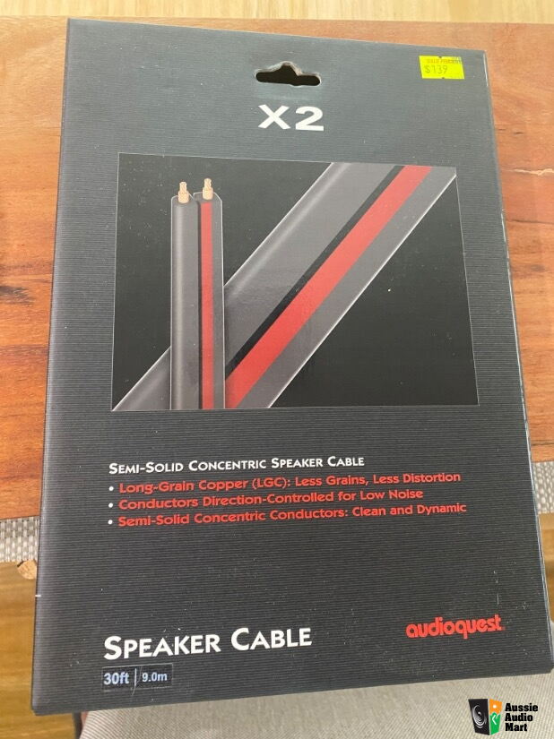 Audioquest X2 speaker cable (30ft / 9mtrs ) For Sale - Aussie Audio Mart