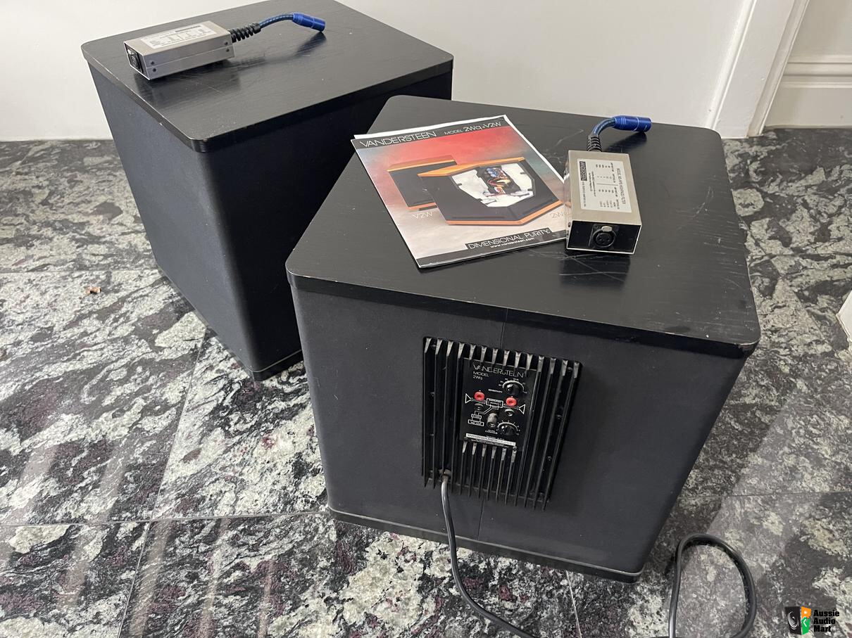 Vandersteen 2Wq Subwoofers (Pair) — Black, with M5-HPB High-Pass ...